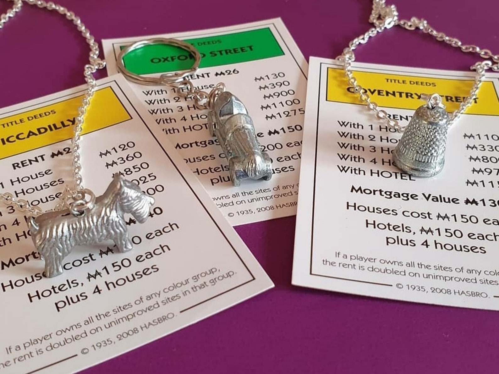 Vintage Boat Monopoly Piece Necklace 50s/60s | Etsy