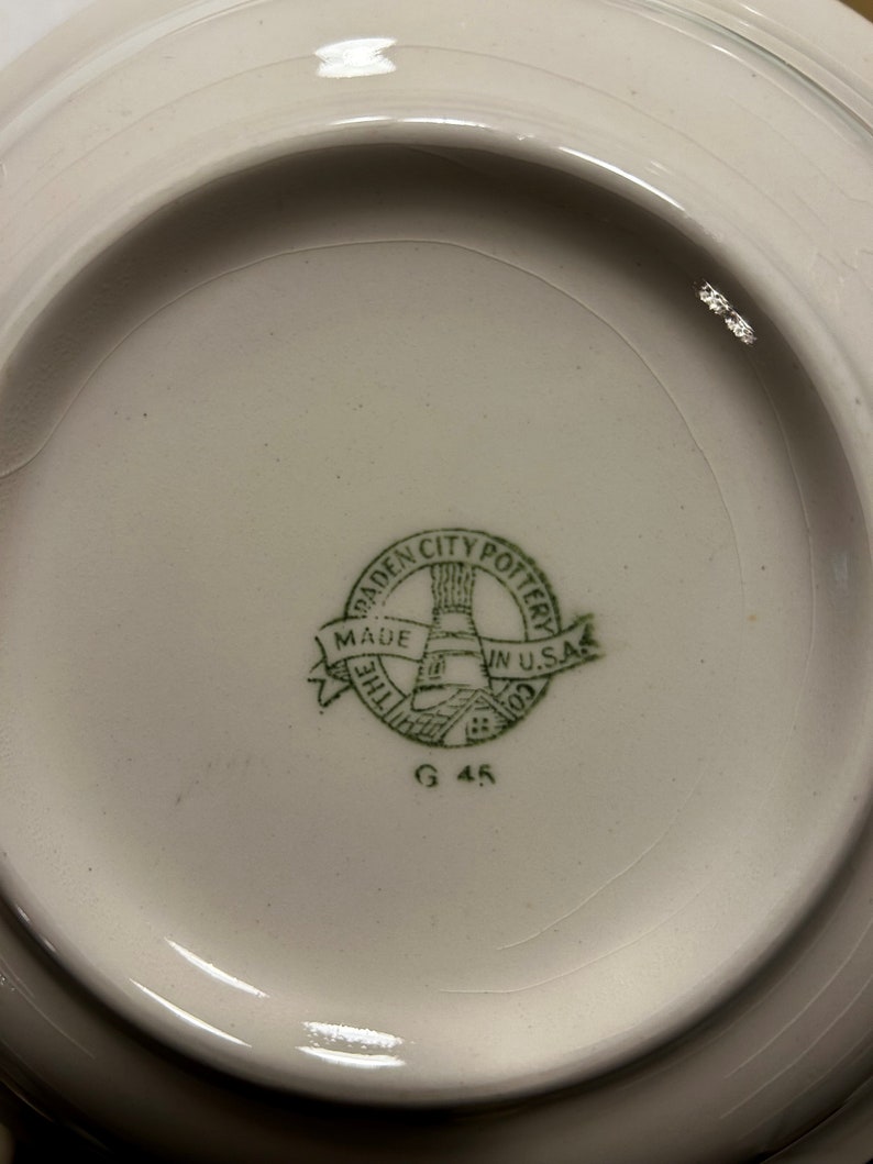 Antique Paden City Pottery: 47-piece Duchess Chinaware Set - Etsy