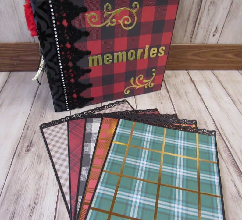 Album Family Photo Album Red & Green Plaids - Etsy