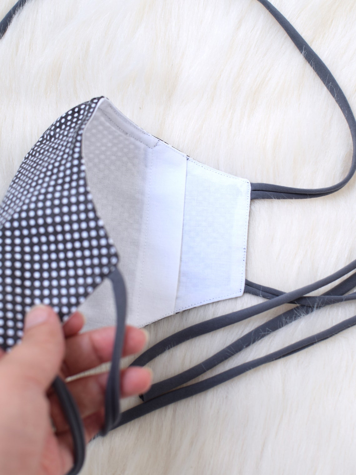 Fitted Mask With Various Prints for Kids or Adults Tie Back | Etsy