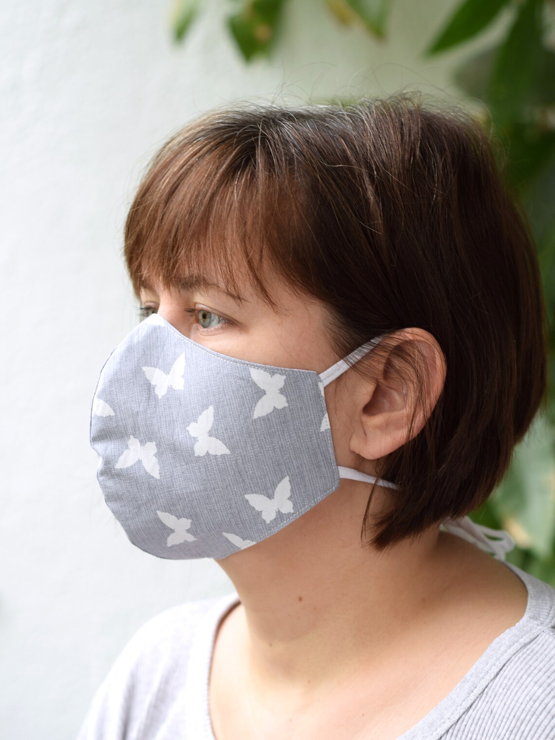 Fitted Mask With Various Prints for Kids or Adults Tie Back | Etsy