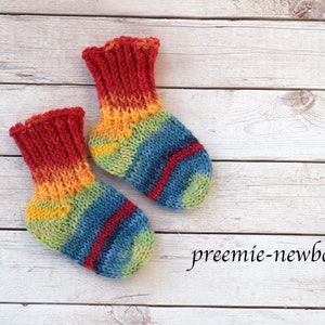 Rainbow Baby Socks Rainbow Striped Newborn Socks Stay-on - Etsy