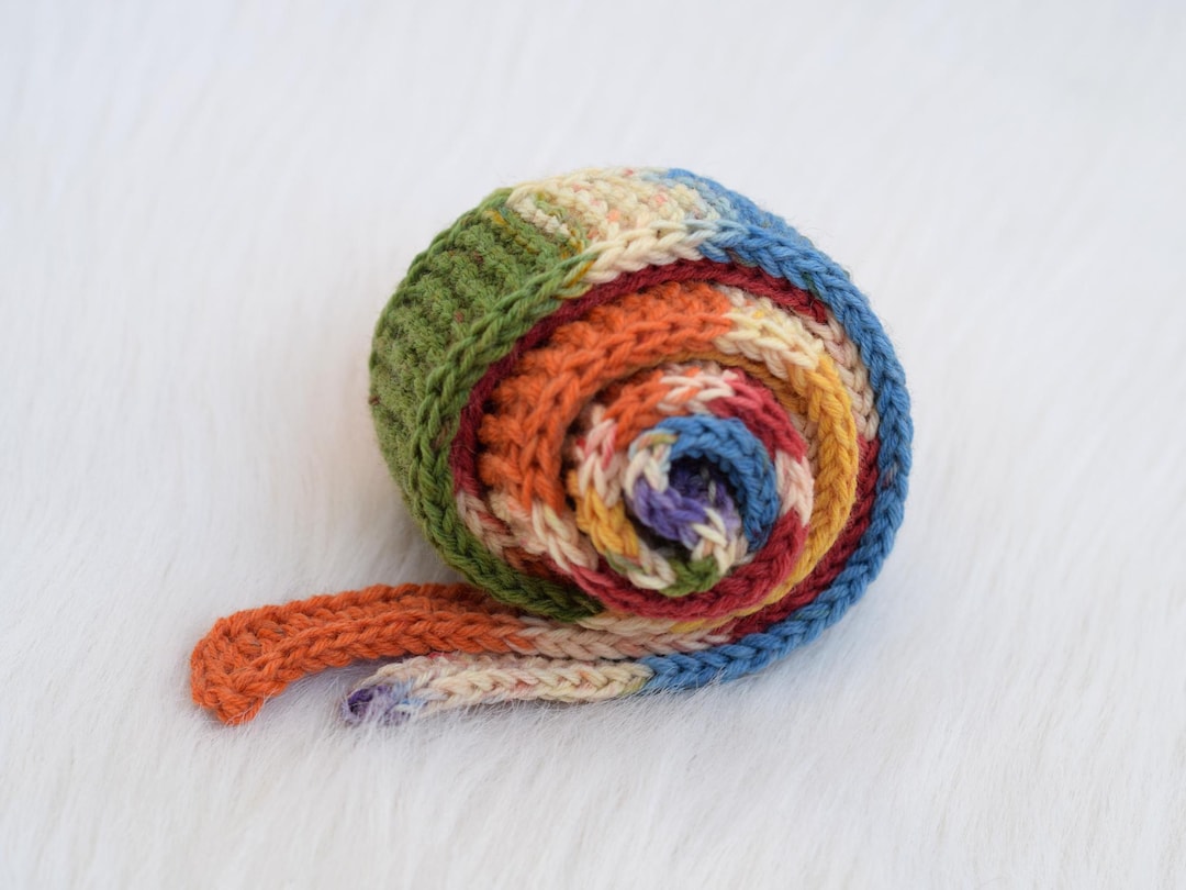 Hand Knitted Rainbow Wool Wedge Scarf - Winter Neck Warmer - Etsy