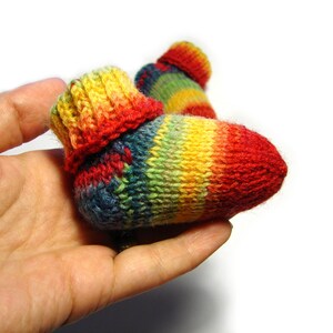 Rainbow Baby Socks Rainbow Striped Newborn Socks Stay-on - Etsy