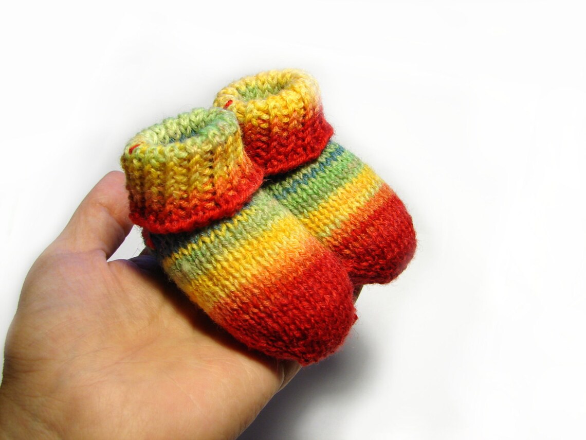 Rainbow Baby Socks Rainbow Striped Newborn Socks Stay-on - Etsy