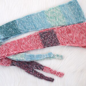 Wedge Scarf in Pastel Colored Soft Alpaca-silk-mohair Blend, Hand ...