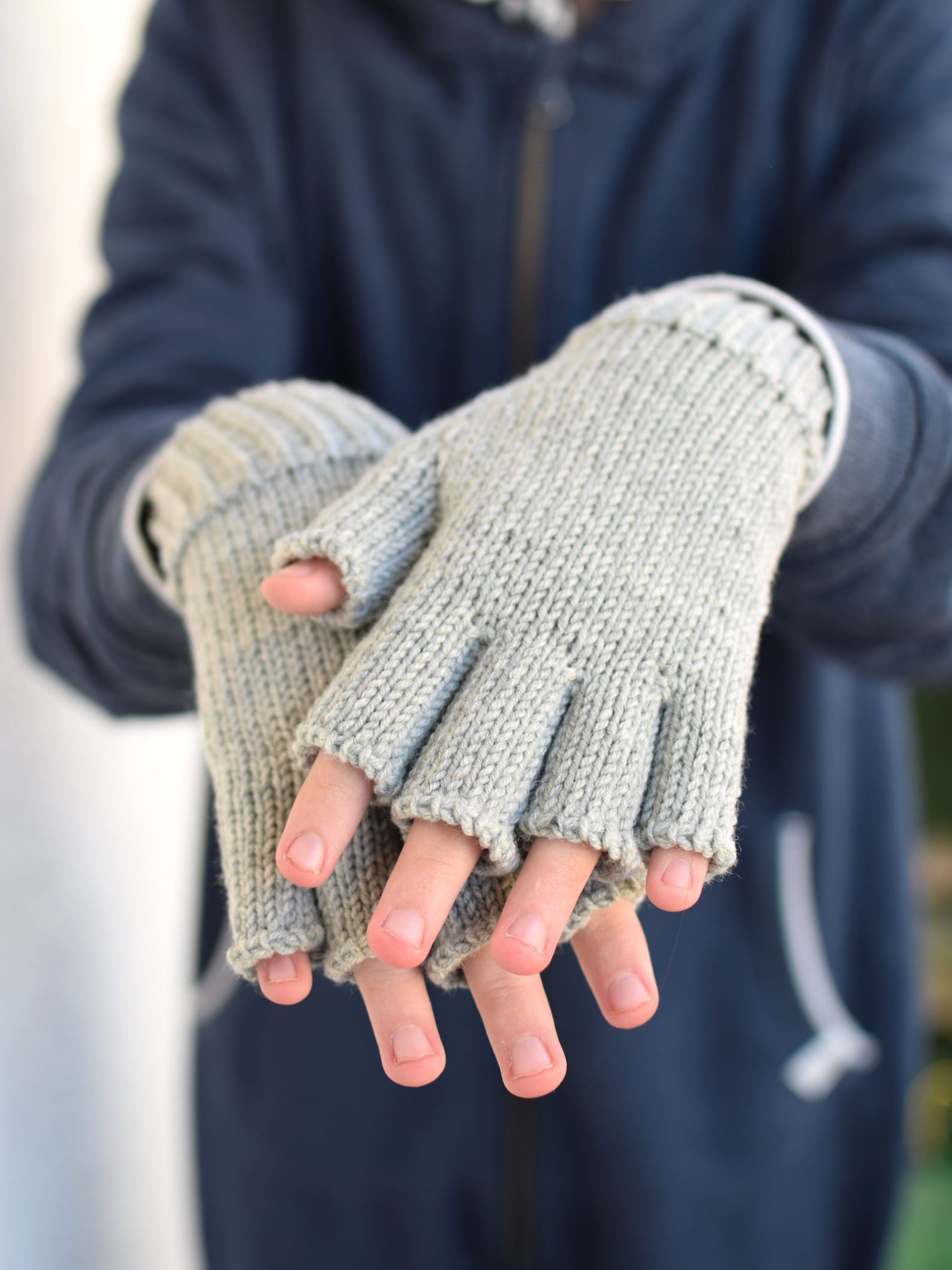 Soft merino wool gloves with half-fingers children or adult | Etsy