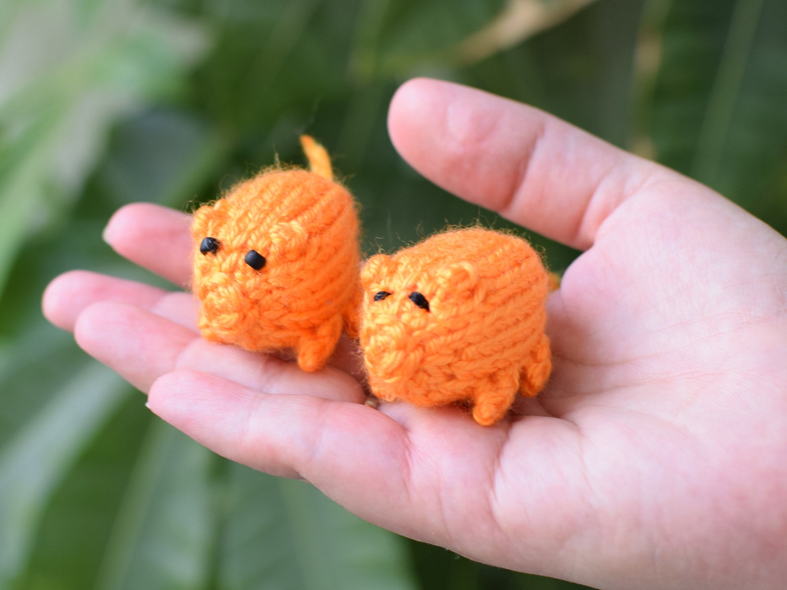 Red Knitted Toys Orange or Yellow Pig Baby Toys Stuffed Toy - Etsy