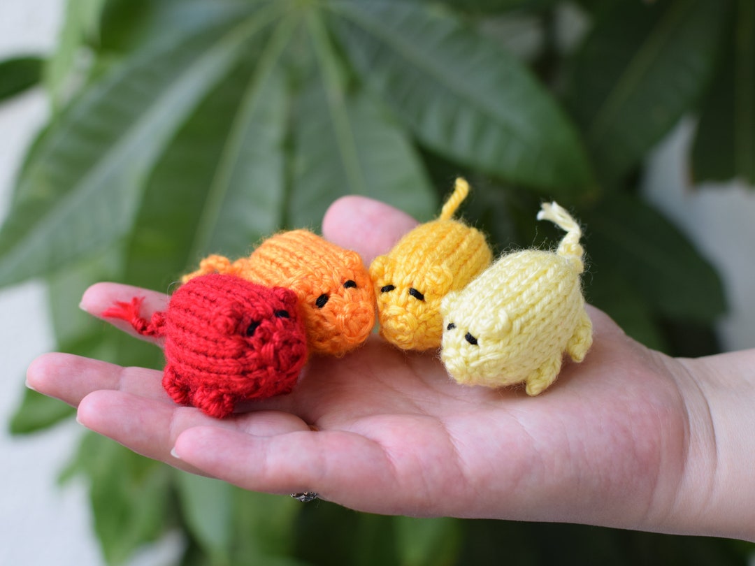 Red Knitted Toys, Orange or Yellow Pig Baby Toys, Stuffed Toy, Baby ...