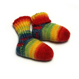 Rainbow Baby Socks Rainbow Striped Newborn Socks Stay-on - Etsy