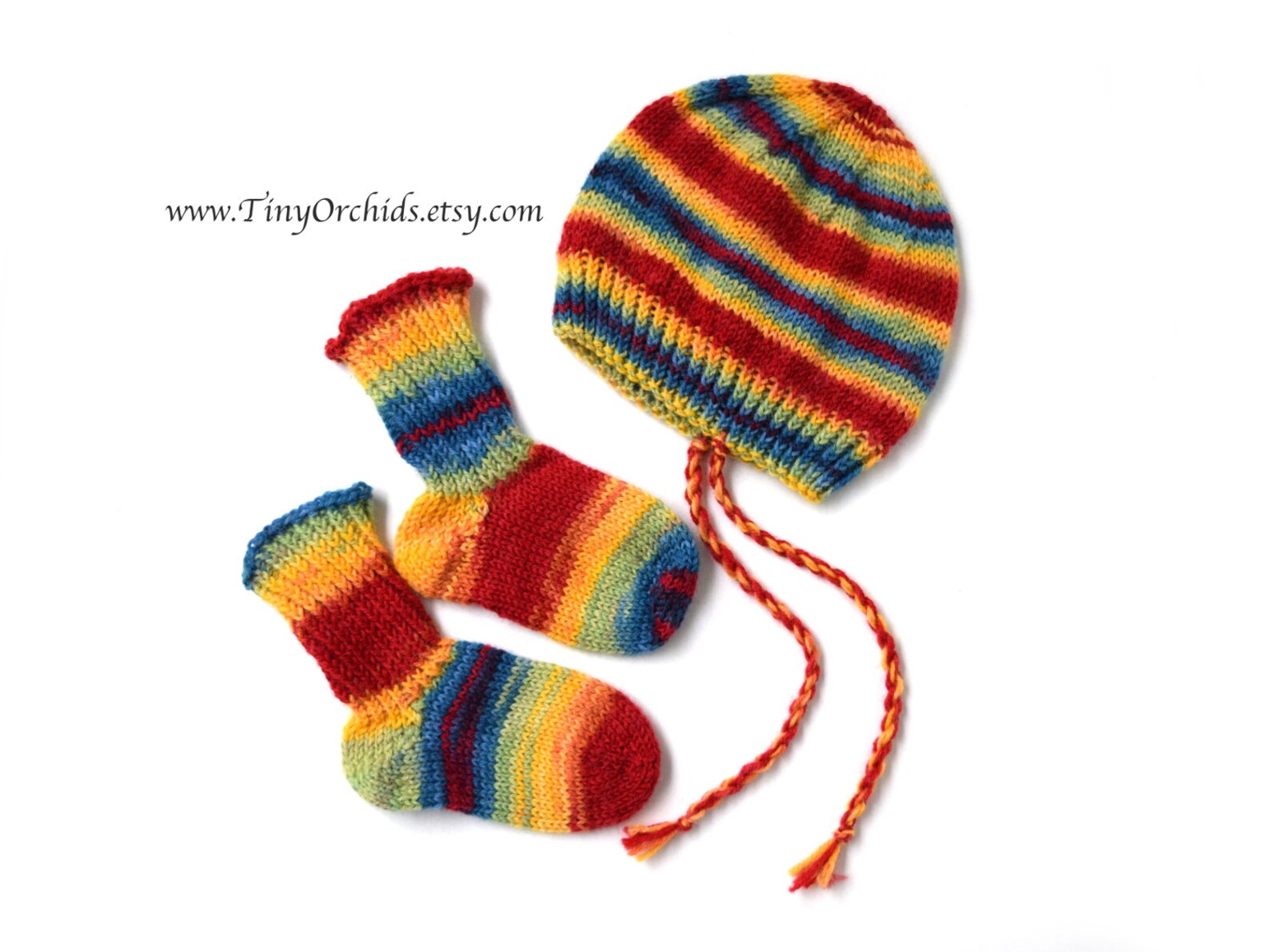 Rainbow Baby Socks Rainbow Striped Newborn Socks Stay-on - Etsy