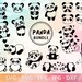 Panda SVG, Panda Bundle Svg, Cute Baby Panda Svg, Cuttable Baby Panda ...