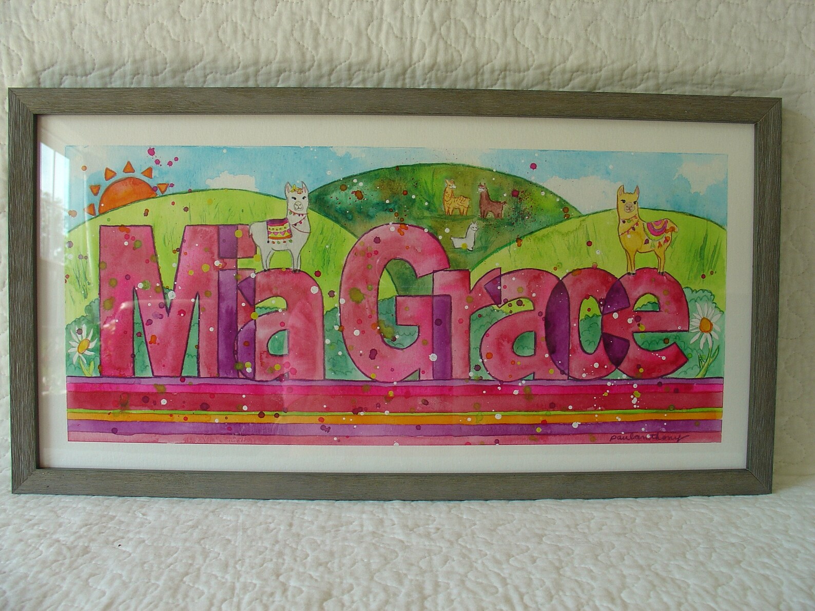 Personalized Name Painting, Any Name, Any Colors, Any Theme, FREE ...
