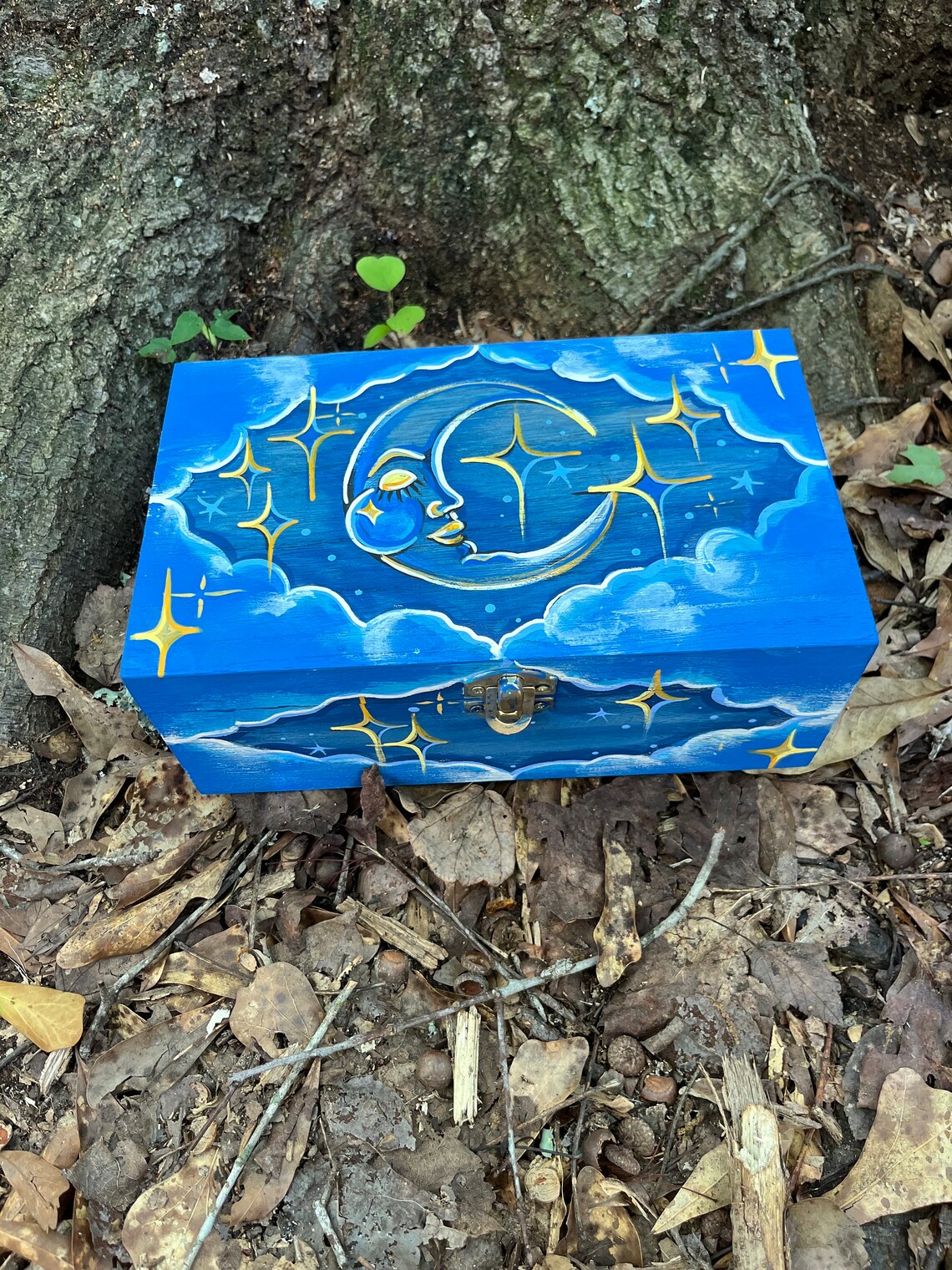 Celestial Moon Stash Box - Etsy