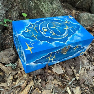 Celestial Moon Stash Box - Etsy