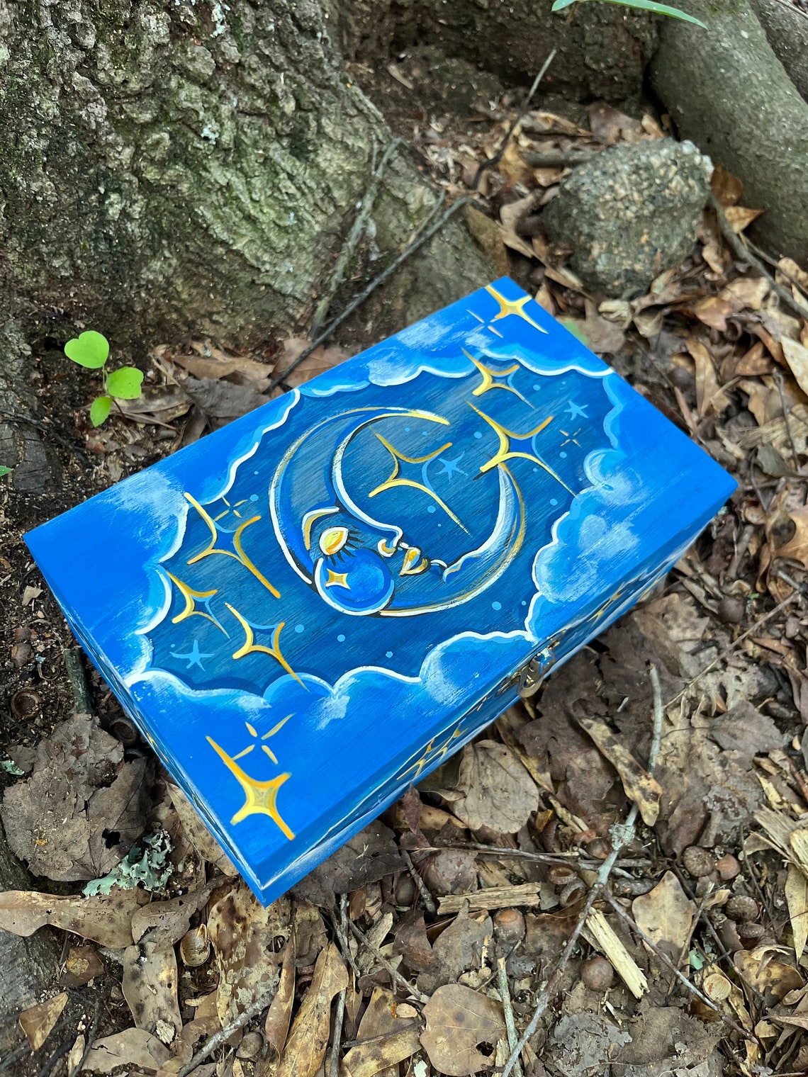 Celestial Moon Stash Box - Etsy