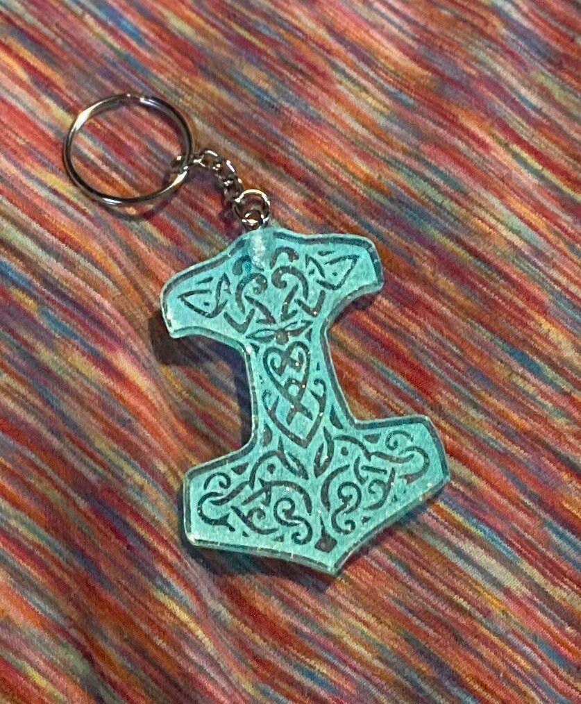 Mjolnir Keychain- Thor’s Hammer - Etsy