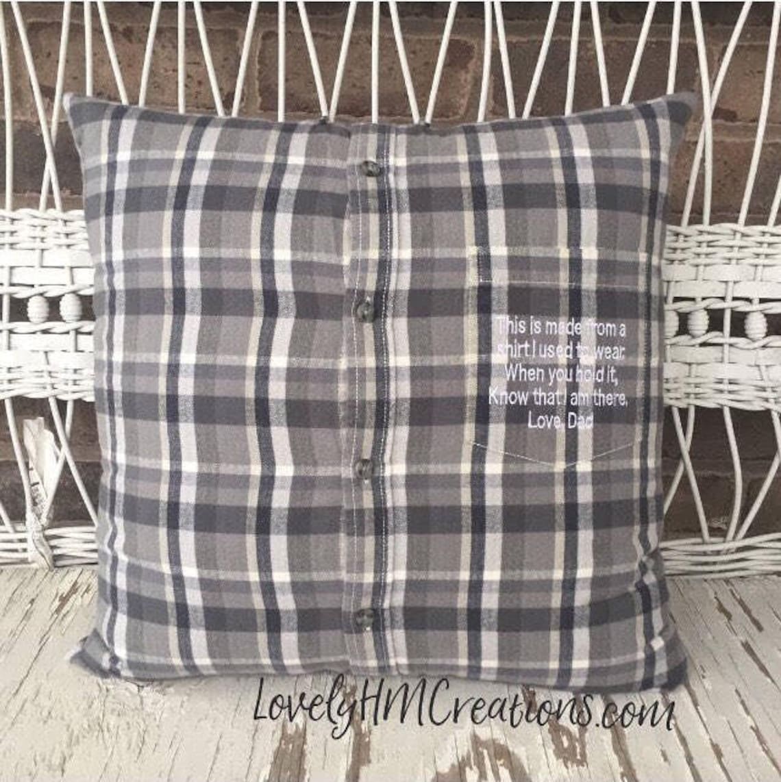 Memory Pillow Insert and Embroidery Message Keepsake Pillow - Etsy