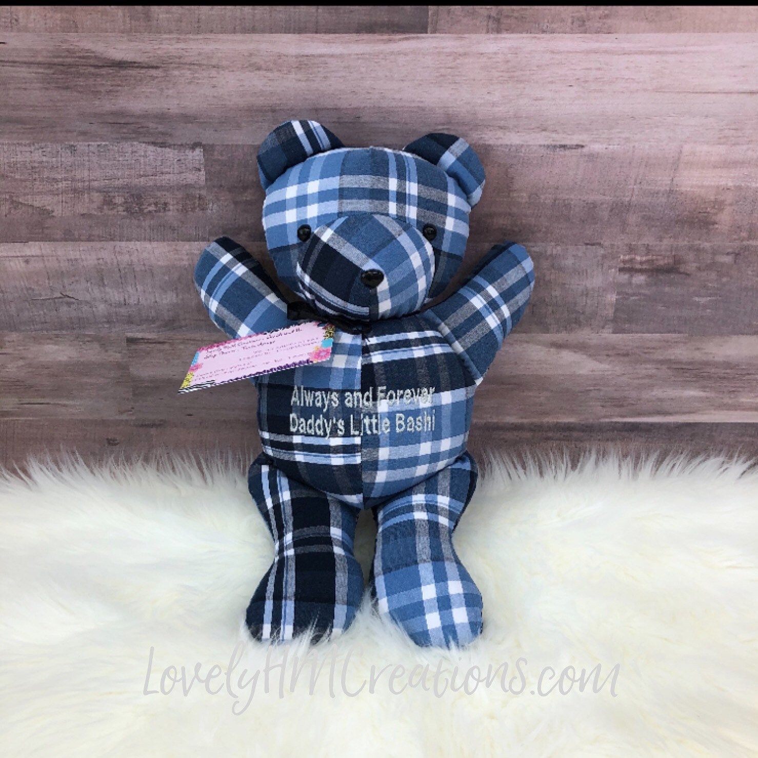 Memory Bear 13 Embroidered Bear Keepsake Bear - Etsy Canada