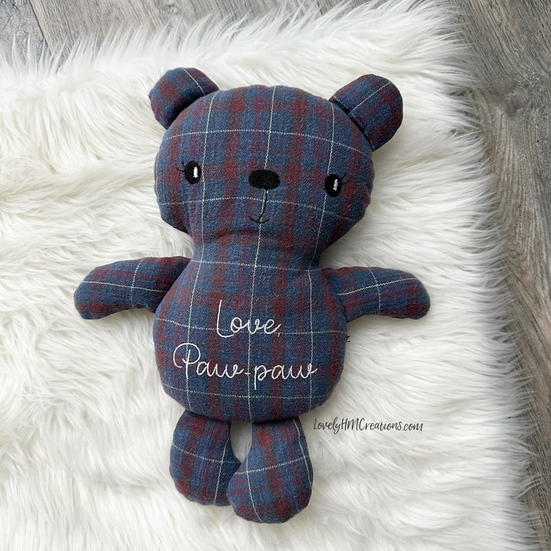 Keepsake Memory Bear - Etsy