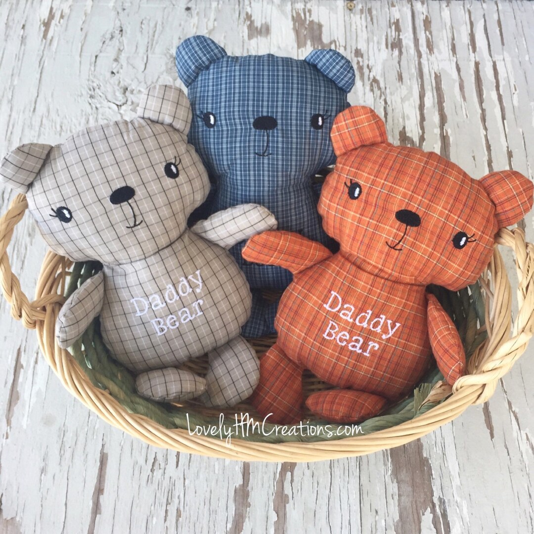 Memory Bear 10 Embroidered Bear Keepsake Bear - Etsy