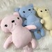 Oso de memoria oso bordado de 10 oso de recuerdo oso - Etsy México