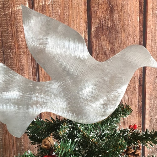 Dove Christmas Tree Topper Wall Hanging or Yard Stake | Etsy