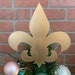 Fleur De Lis Handmade Gold Silver or Purple Tree Topper - Etsy