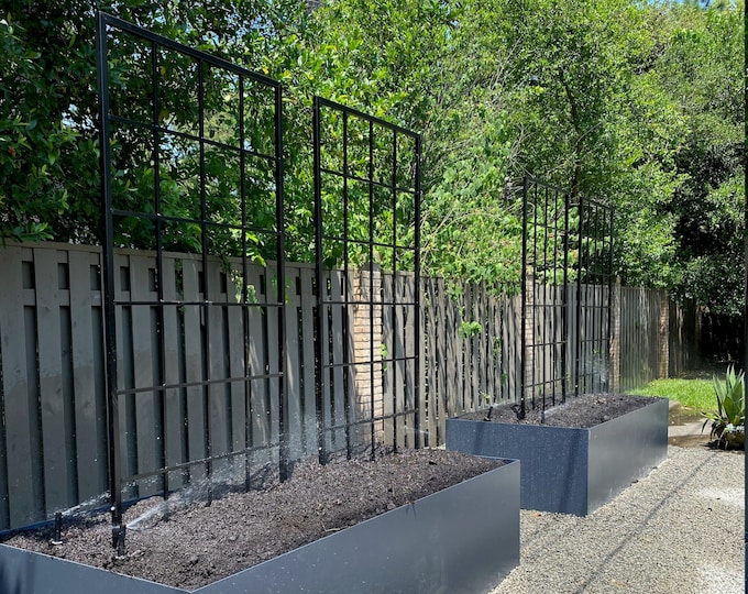 Large Classic Metal Garden Trellis Multiple Sizes Ground - Etsy