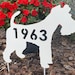 Unique and Beautiful House Number Sign Wire Hair Fox Terrier, Dog ...
