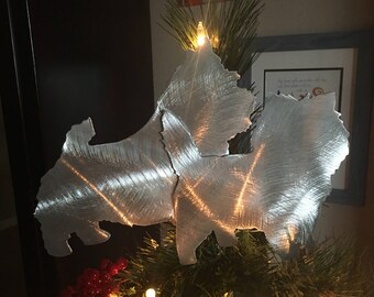 Get a Custom Dog Tree Topper Wall Art Yard Stake or Shelf | Etsy