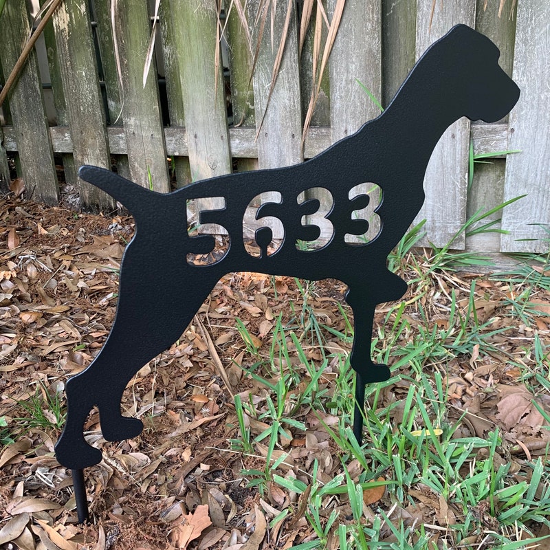 House Number With Statue - Etsy
