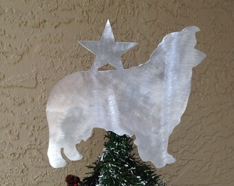 Cardigan Welsh Corgi Dog Christmas Tree Topper Wreath | Etsy