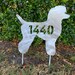 Metal Poodle, House Number Sign or Name Sign, Personalizable, Dog ...
