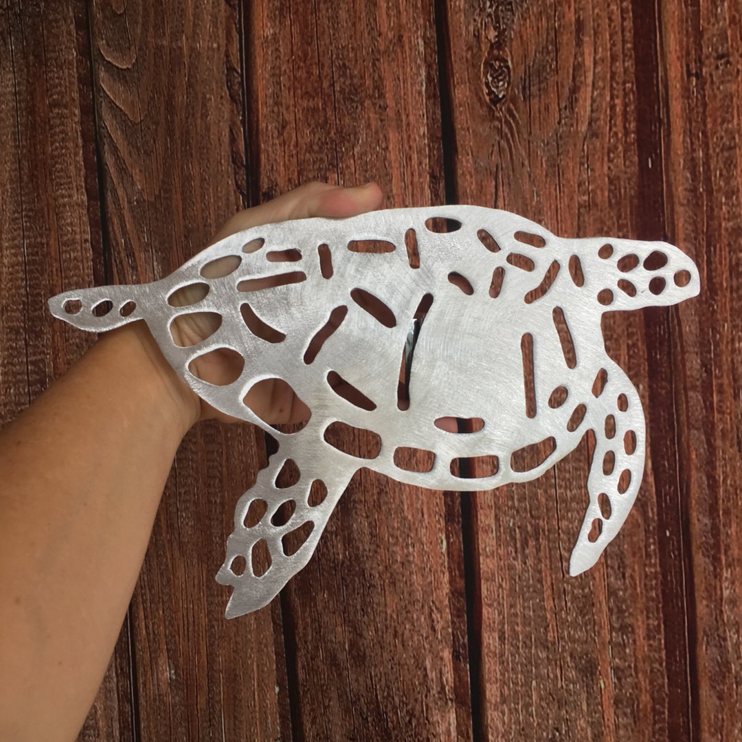 Sea Turtle Christmas Tree Topper, Wall Art or Yard Stake, Hawksbill ...