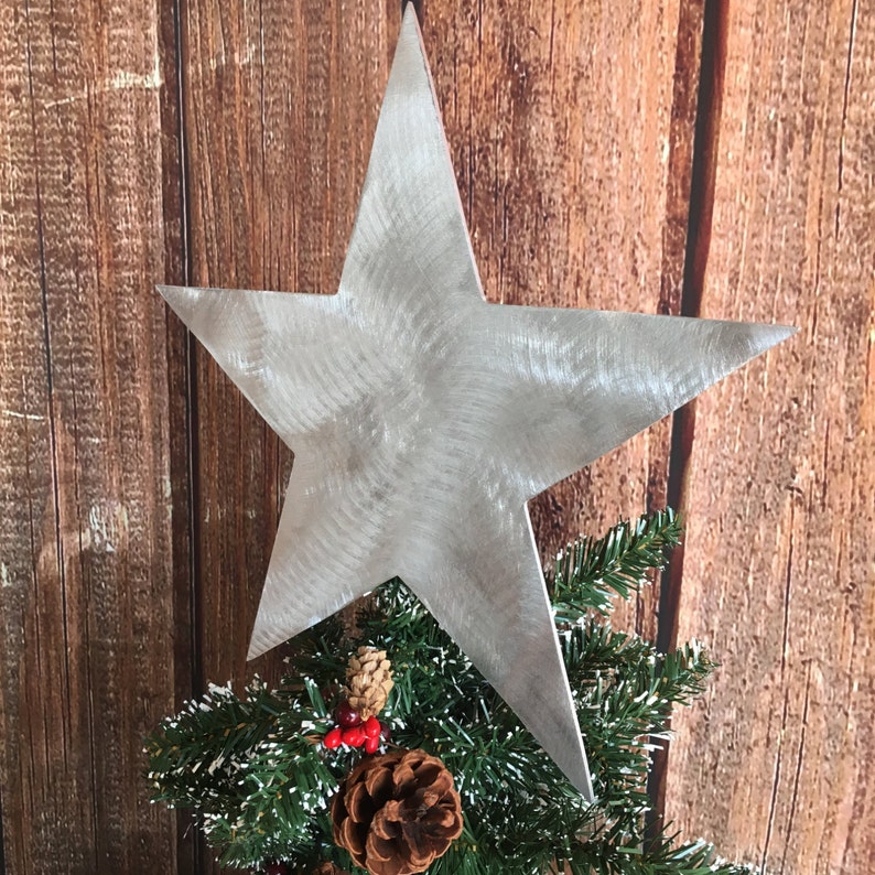 Star Handcrafted Simple Silver Winter Wonderland Metal - Etsy