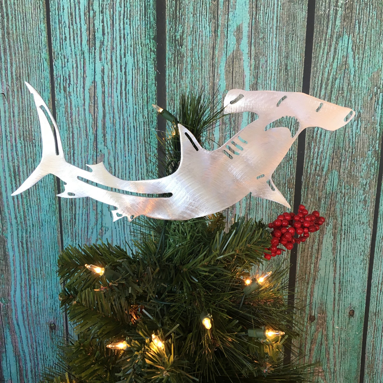 Hammerhead Shark Tree Topper Wall Hanging or Yard Stake | Etsy