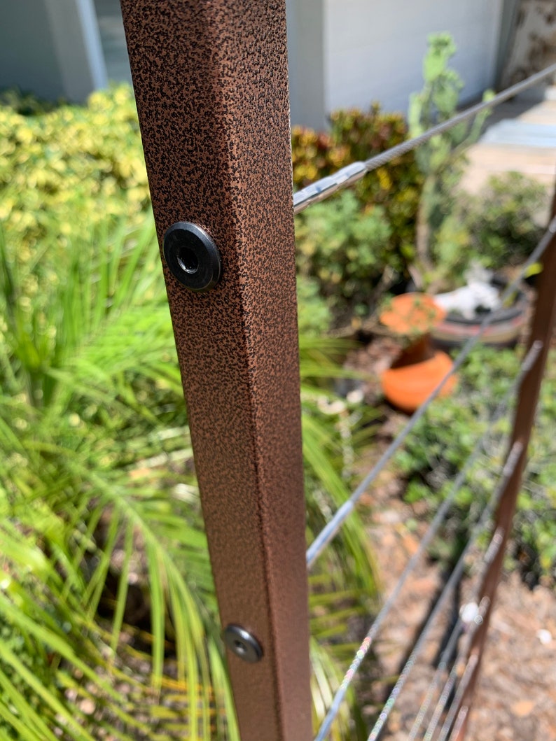 Clean and Modern Trellis, Metal Frame, Stainless Steel Wire, Wall Mount ...