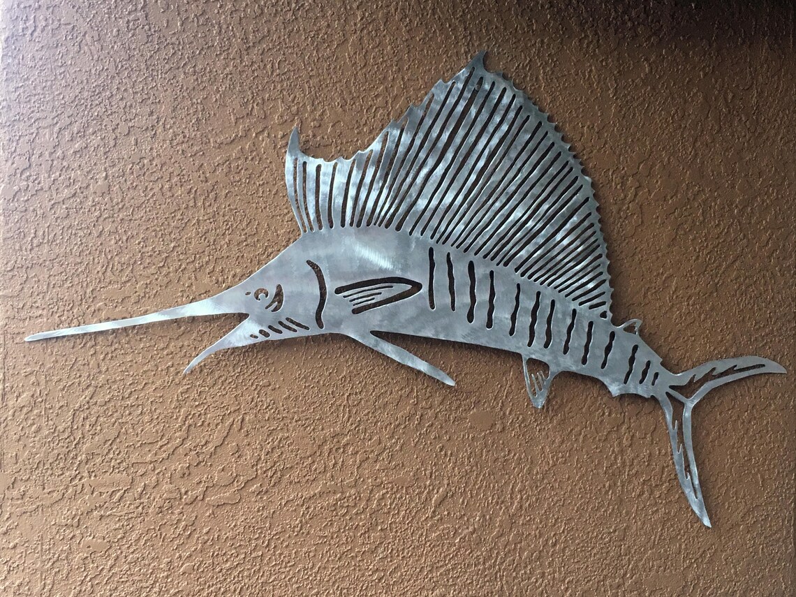 Sailfish Metal Wall Sculpture Art Wall Art for Home | Etsy
