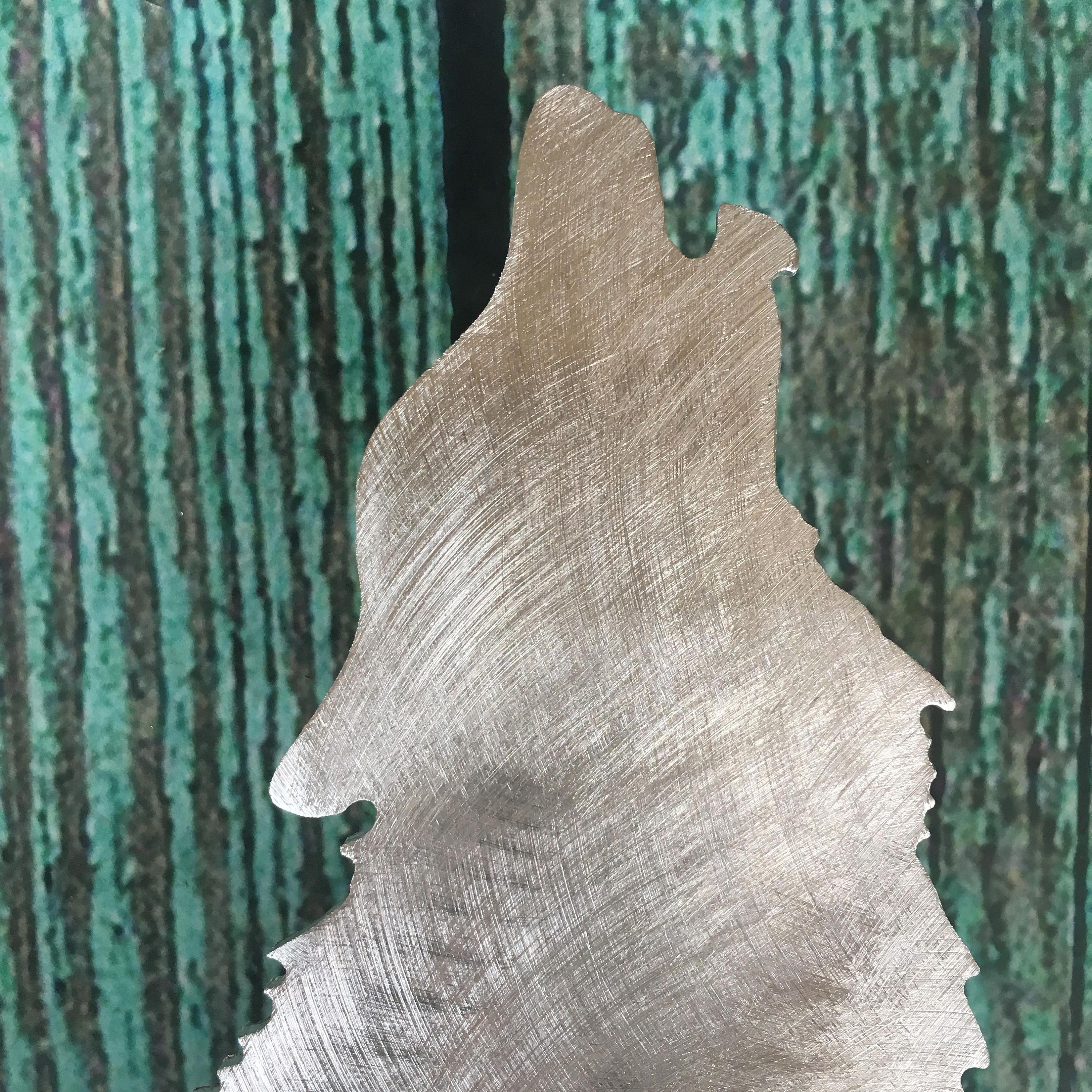 Metal Wolf Tree Topper Yard Stake Shelf Art or Wall | Etsy