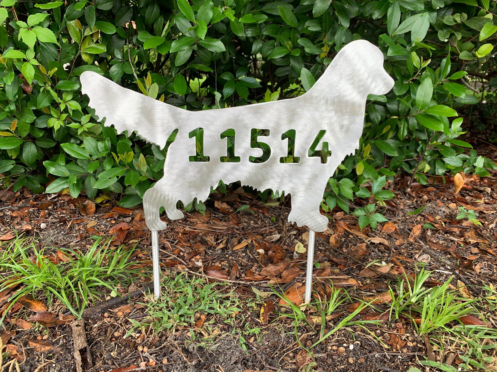 Golden Retriever, Unique and Beautiful House Number Sign, Dog ...