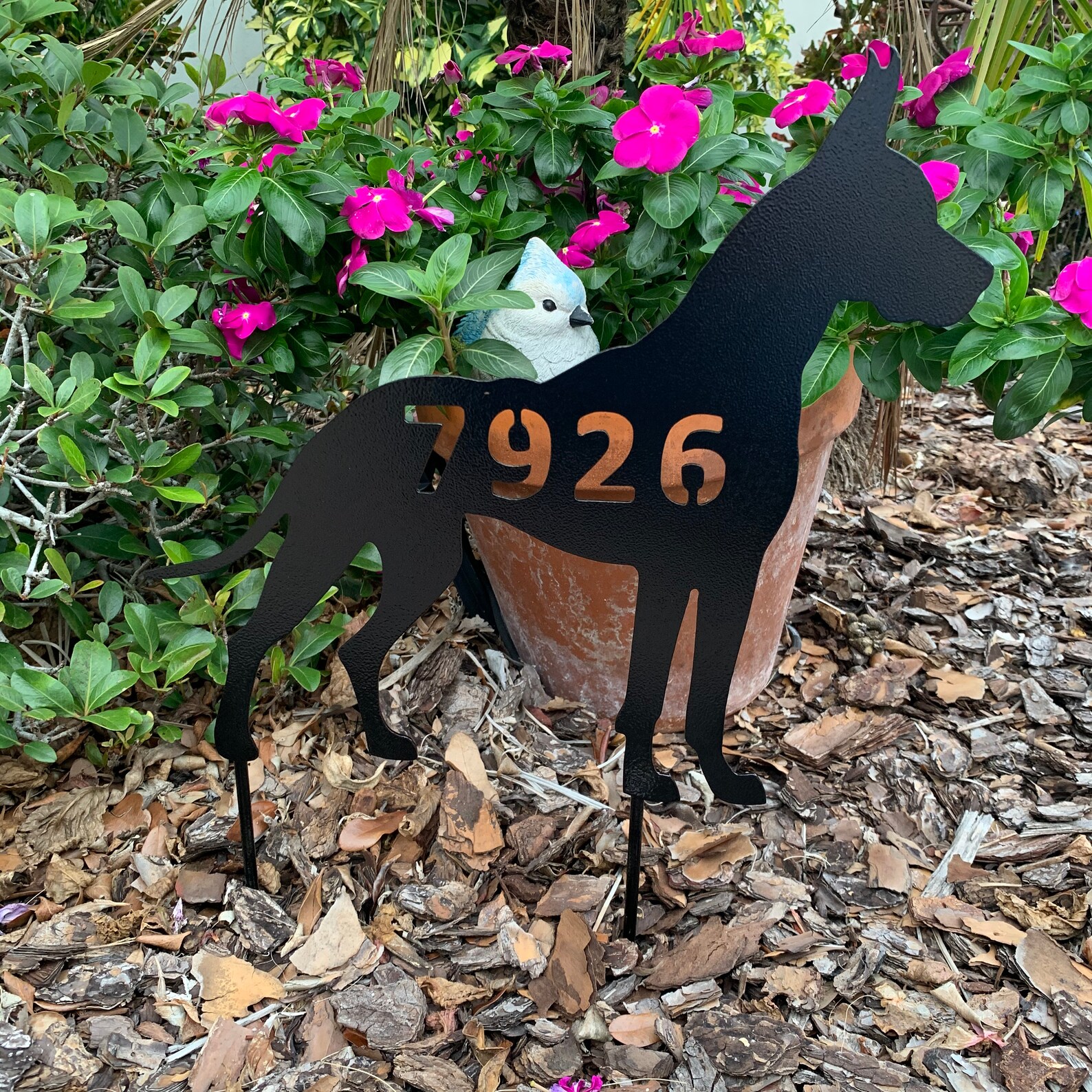 Personalized Great Dane Yard Sign Personalize with home | Etsy