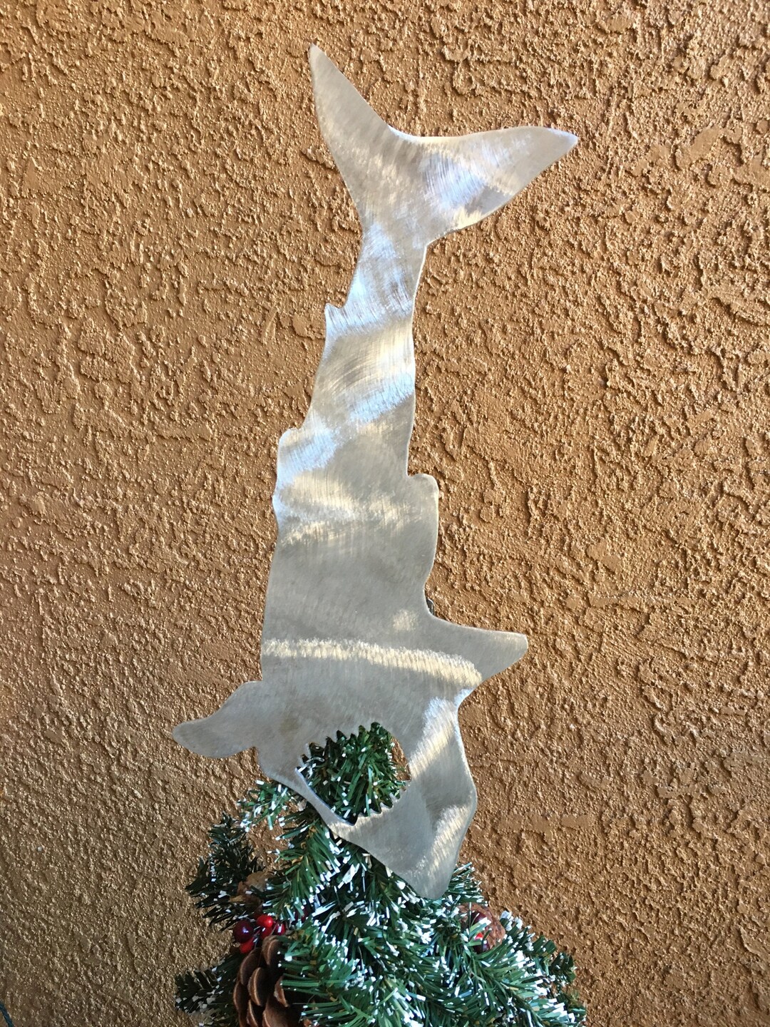 Great White Shark, Tree Topper, Wall Hanging or Yard Stake, Handcrafted ...