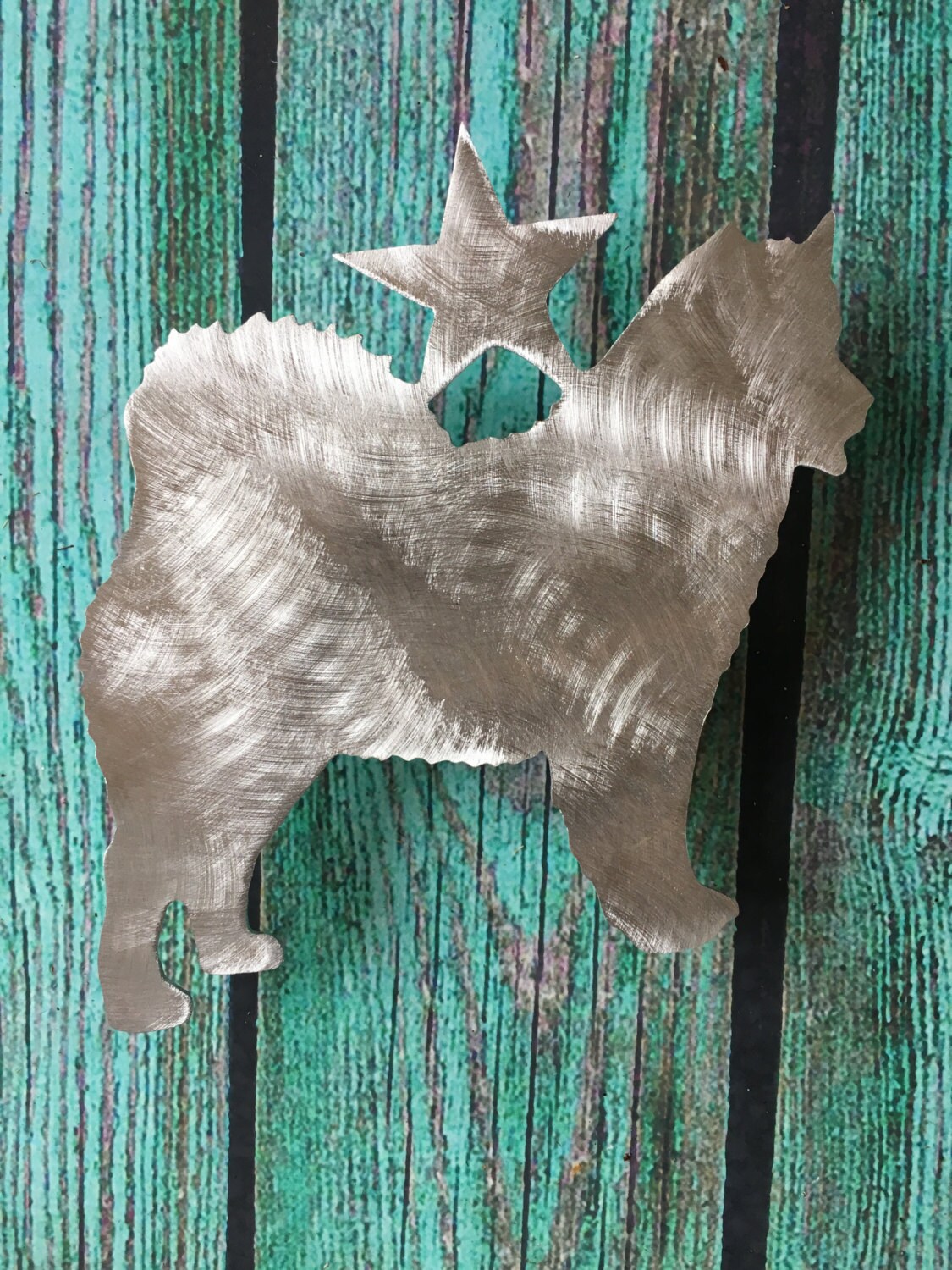 Alaskan Malamute, Metal Dog Tree Topper, Holiday, Wreath Decor ...
