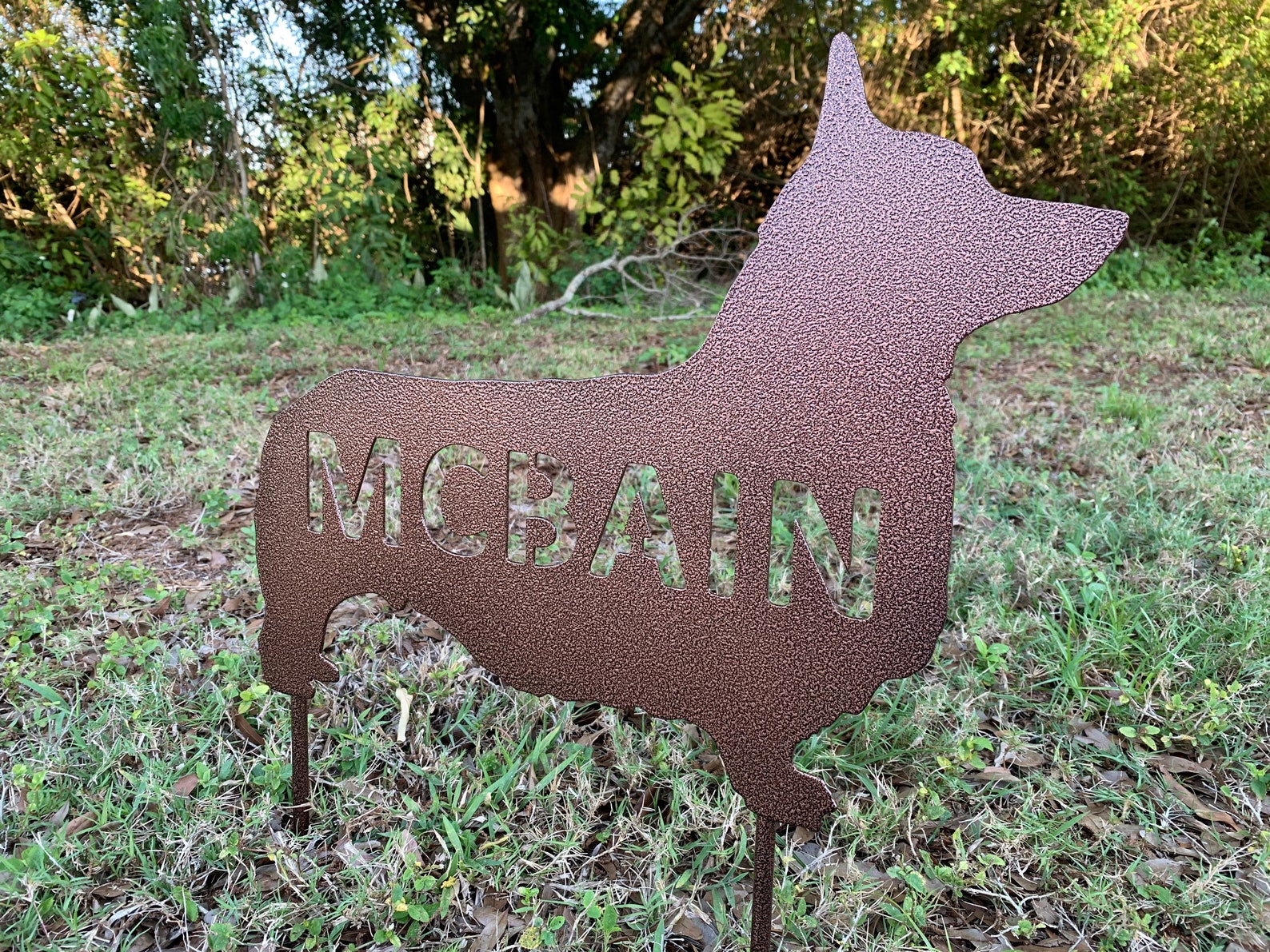 Metal Pembroke Welsh Corgi Dog Silhouette Personalizable - Etsy