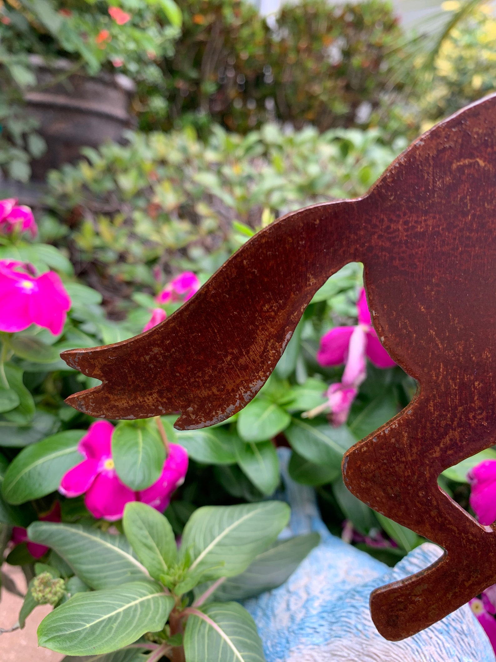 Rusty Horse Wild Stallion Steel Yard Art Yard Stake - Etsy