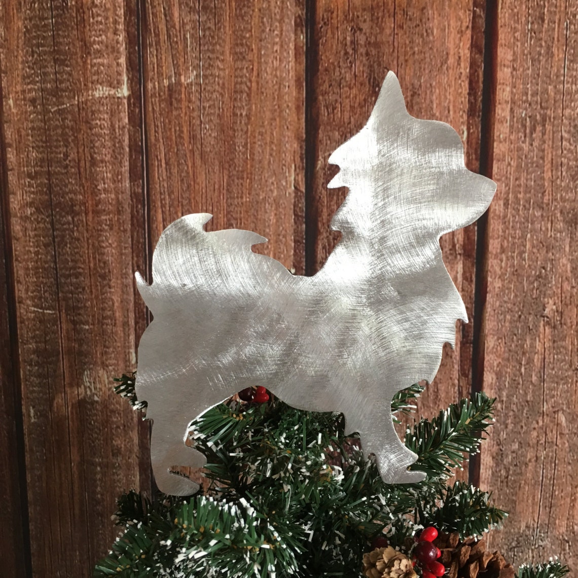 Long Haired Chihuahua Adorable Dog Christmas Tree Topper - Etsy