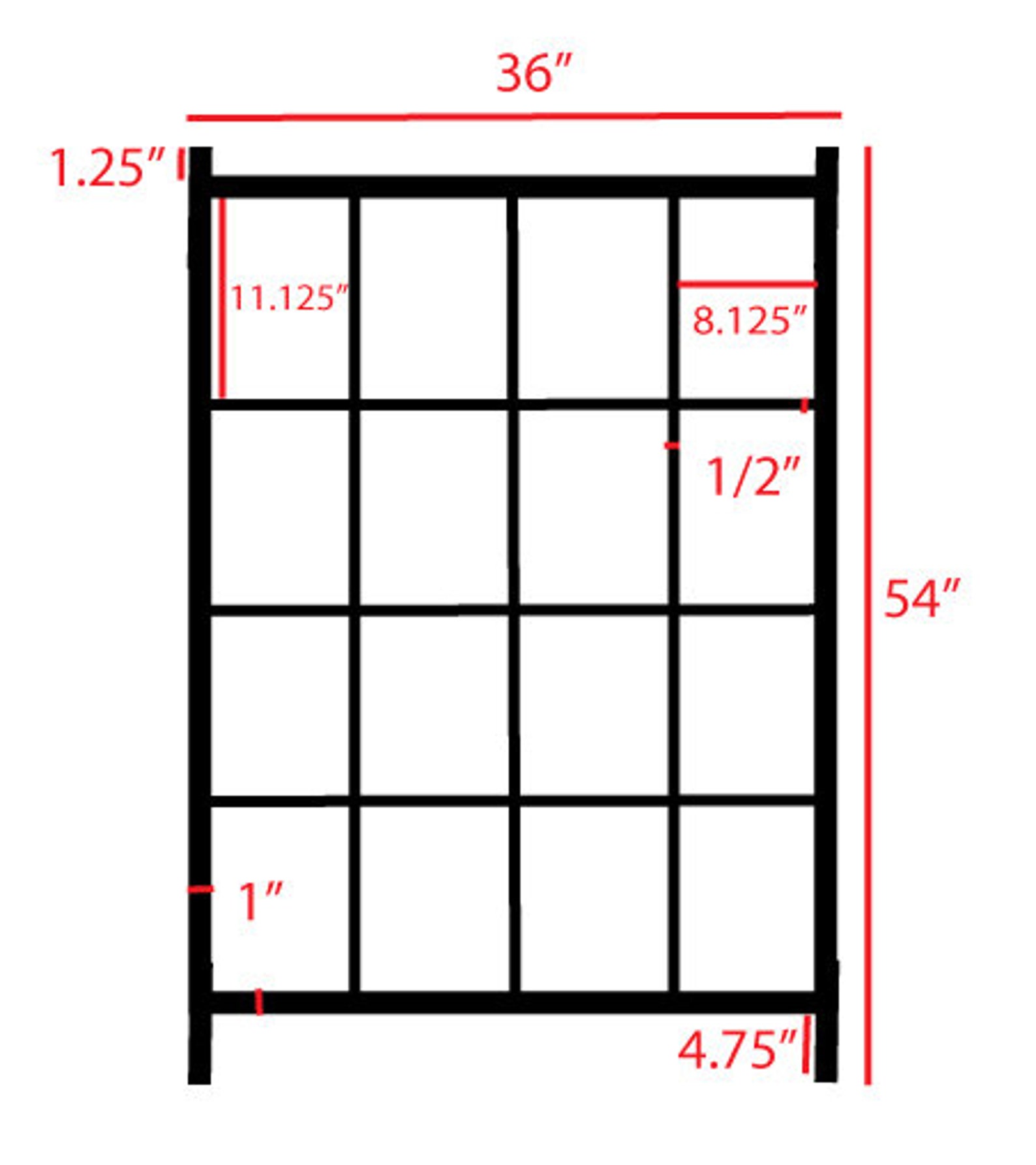 Classic Metal Garden Trellis, Plant Trellis, All Aluminum, Handmade, 54 ...
