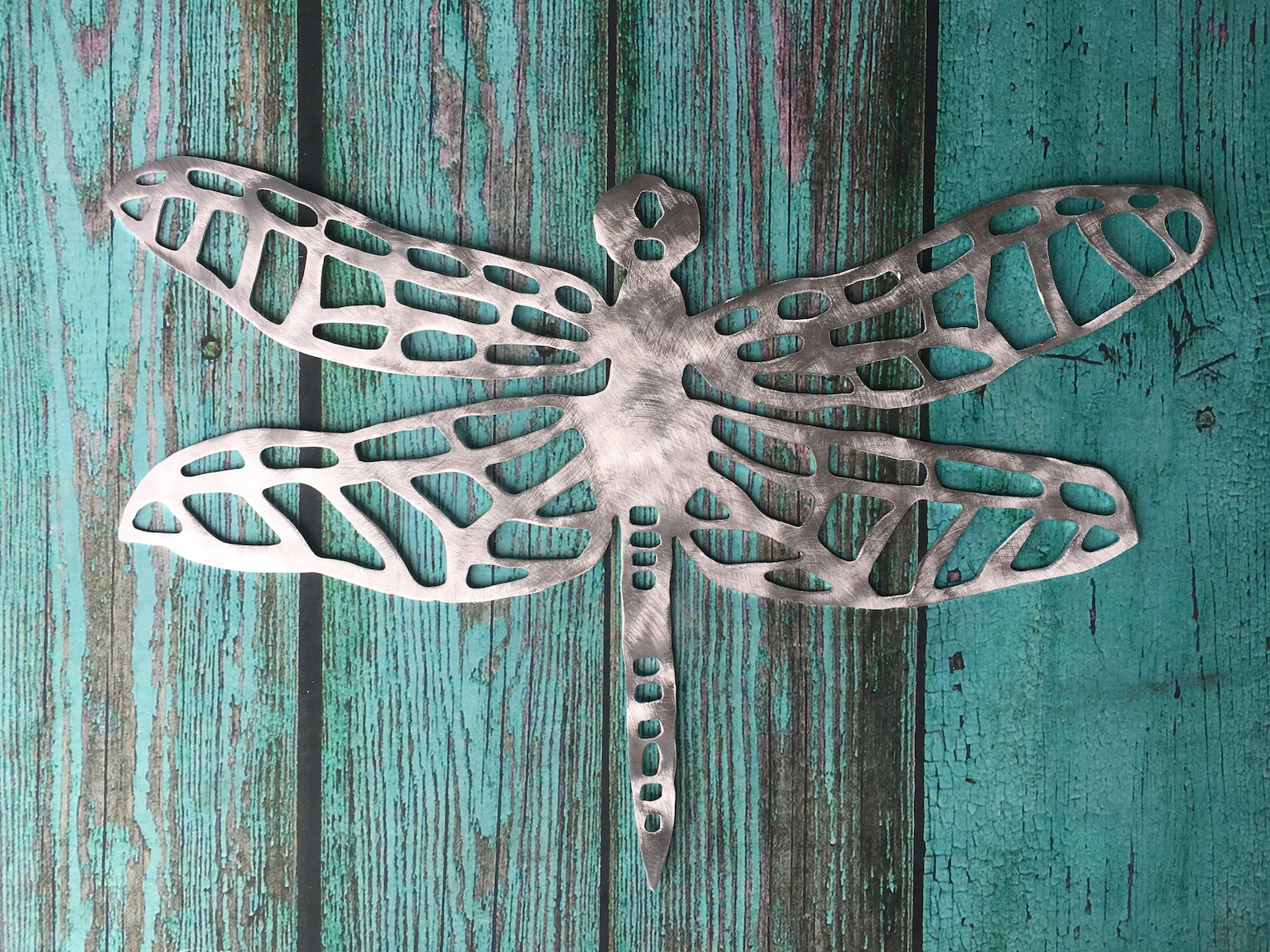 Dragonfly Handmade Metal Wall or Garden Art, Aluminum, Indoor or ...
