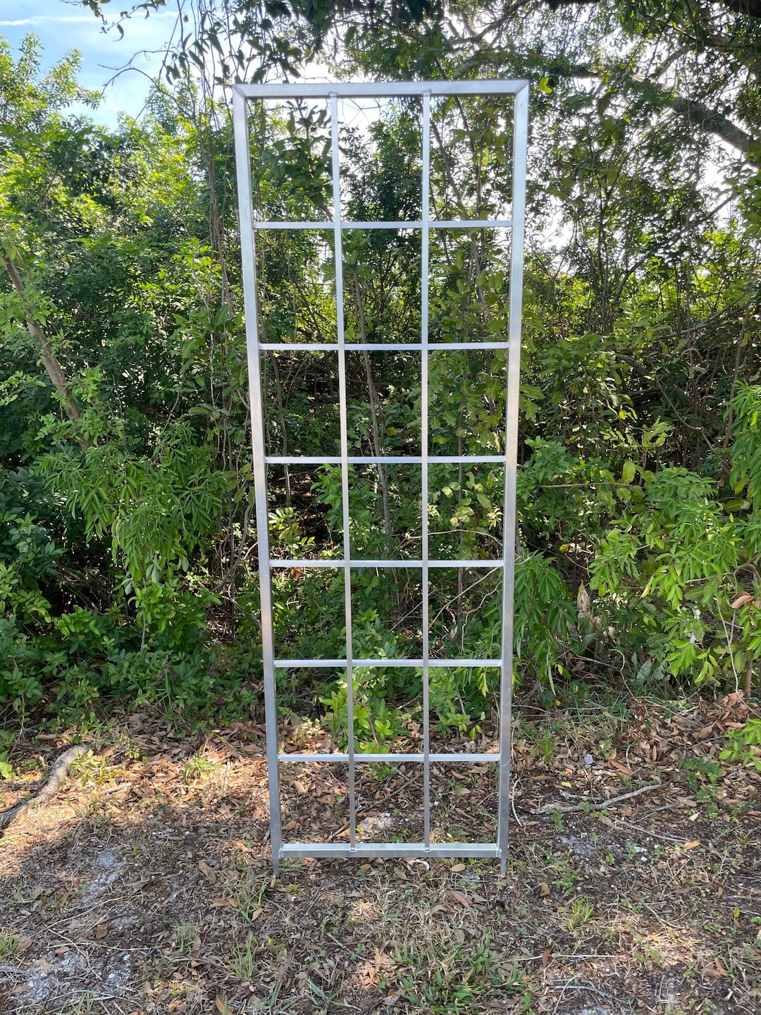 Classic Metal Garden Trellis, Wall Mount or Staked, Aluminum, Non ...